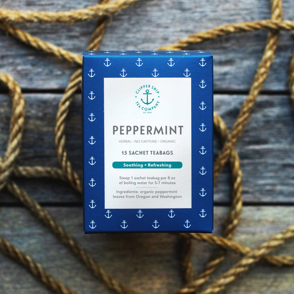 Peppermint Pyramid Sachet Box – Clipper Ship Tea Company