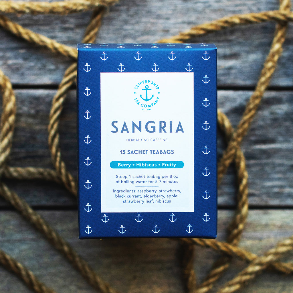 Sangria Pyramid Sachet Box – Clipper Ship Tea Company