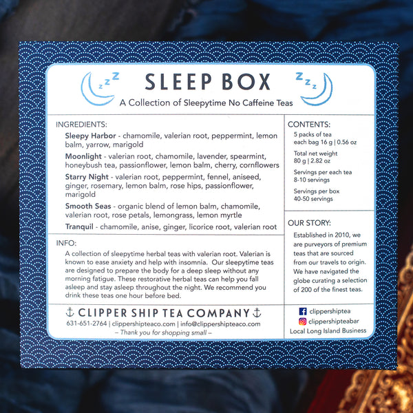 Sleep Box – Clipper Ship Tea Company